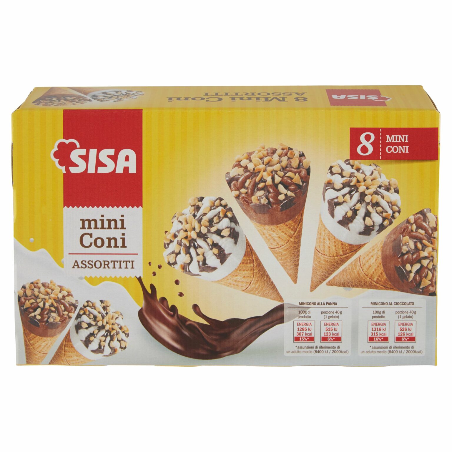 Sisa mini Coni Assortiti 8 x 40 g - SuperSisa